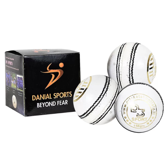 DS Indoor Cricket Ball - Premium White Leather (Men’s) – Cricketer ...
