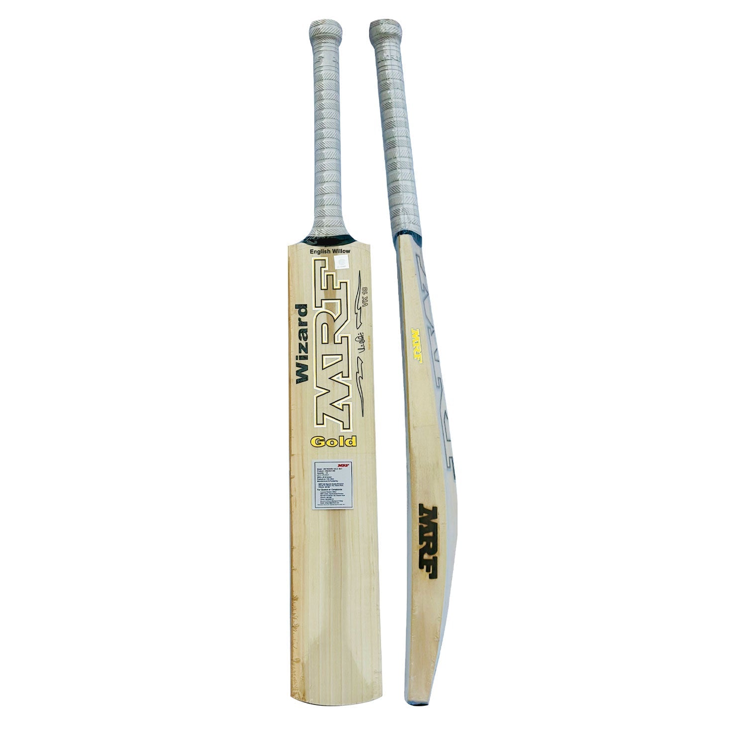 MRF Wizard Gold Cricket Bat – English Willow Power – Cricketer Point ...