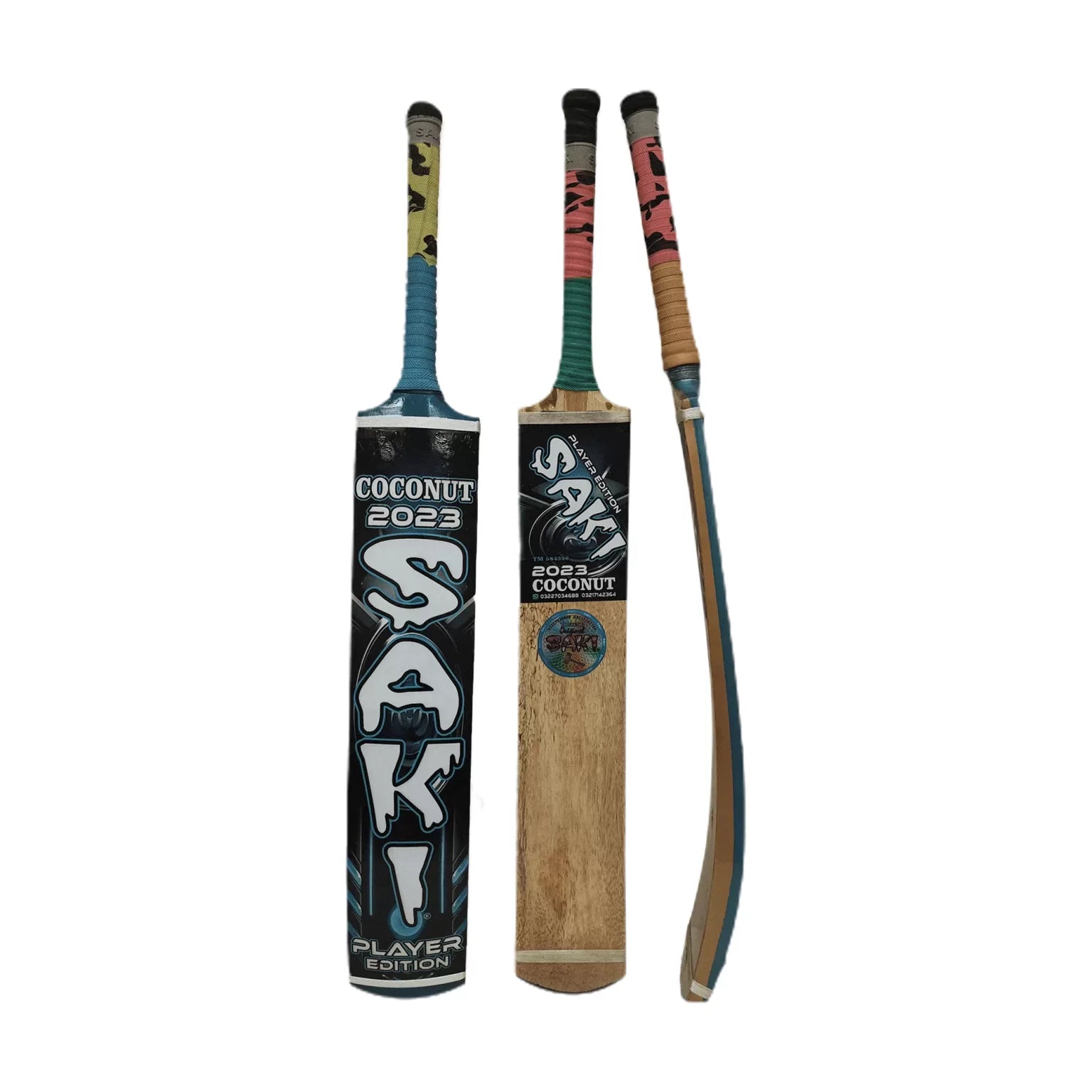 Cricket Bat Saki Srilankan Coconut Tape Ball Premium Quality ...