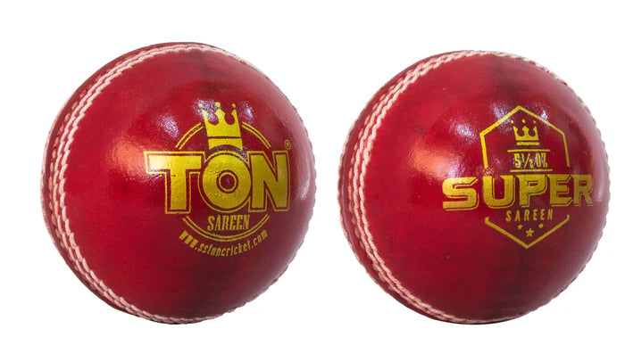 SS TON Leather Ball Red – Best Quality 4-piece Ball – Cricketer Point ...